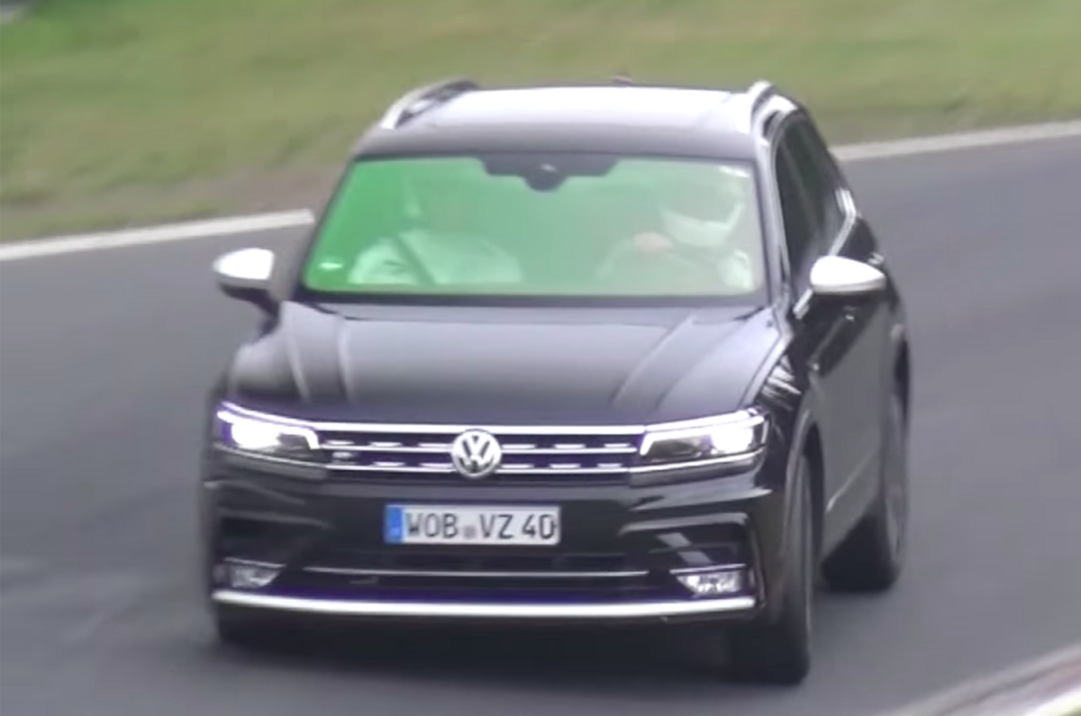 Hot Volkswagen Tiguan R tests with Audi-derived five-cylinder engine ...