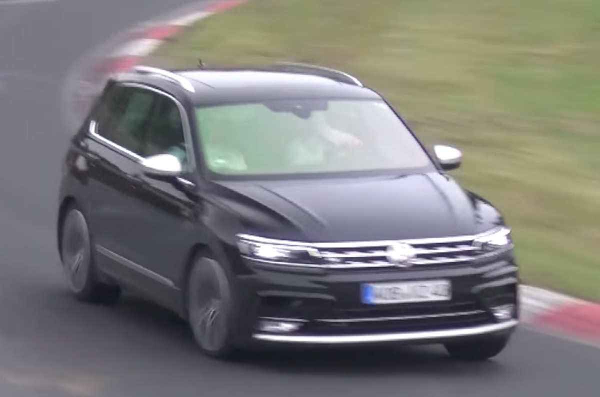 Hot Volkswagen Tiguan R tests with Audi-derived five-cylinder engine ...