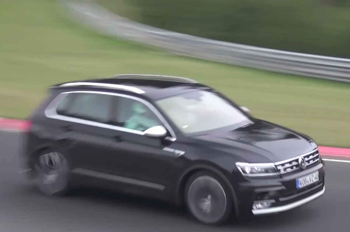 Hot Volkswagen Tiguan R tests with Audi-derived five-cylinder engine ...