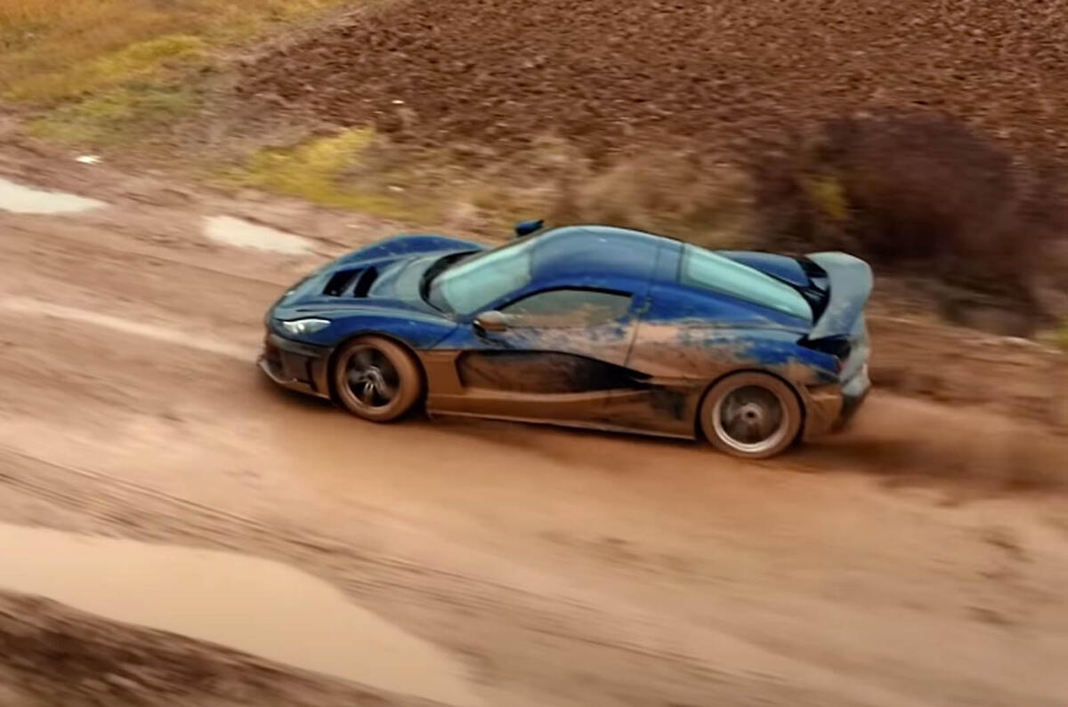 Mate Rimac takes 1888bhp Nevera off-road at new Zagreb HQ | Autocar