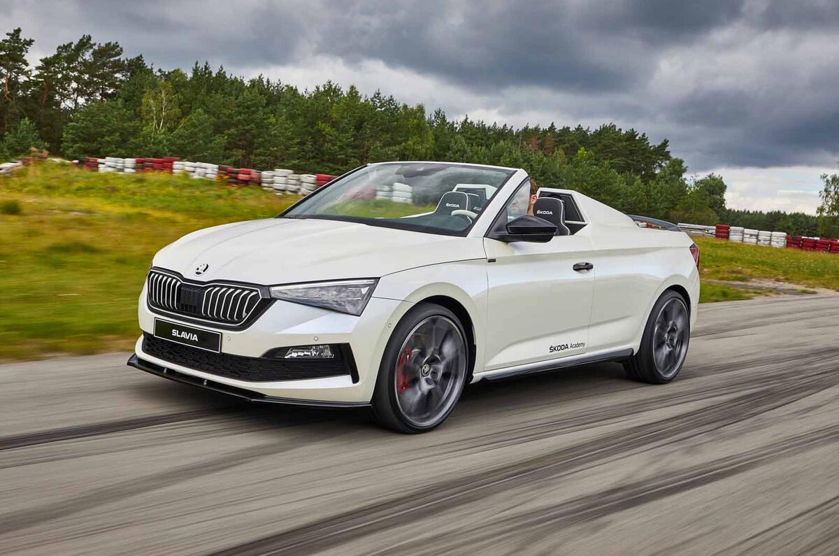 New Skoda Slavia student car is one-off Scala roadster | Autocar