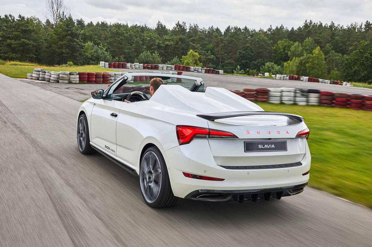 New Skoda Slavia student car is one-off Scala roadster | Autocar