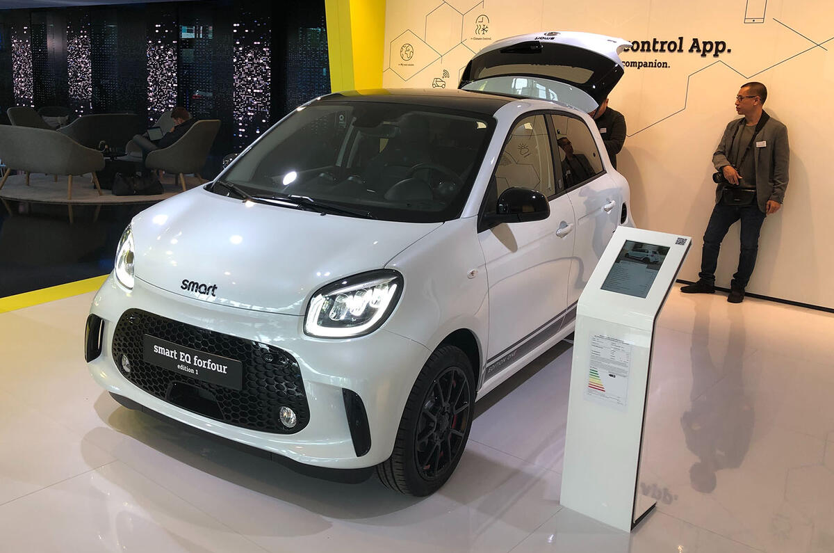 New Smart Fortwo EQ and Forfour EQ priced from £16,850 | Autocar