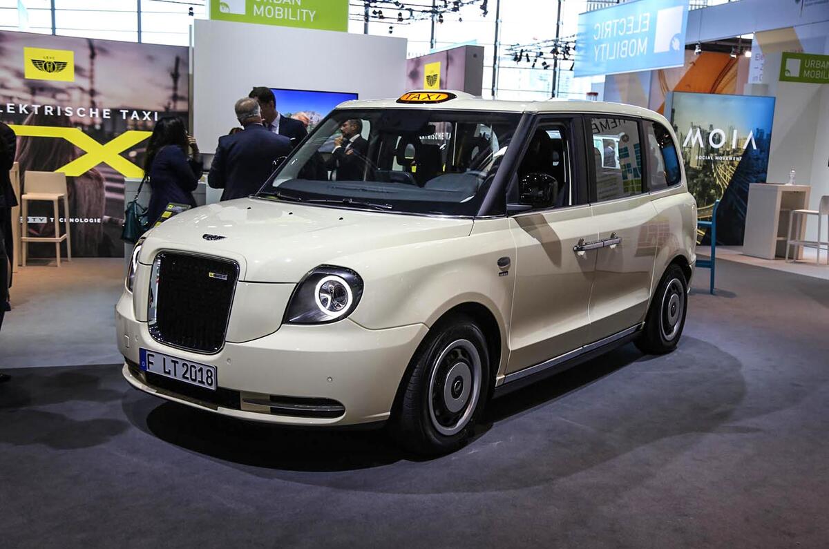 German market version of new LEVC TX taxi shown | Autocar