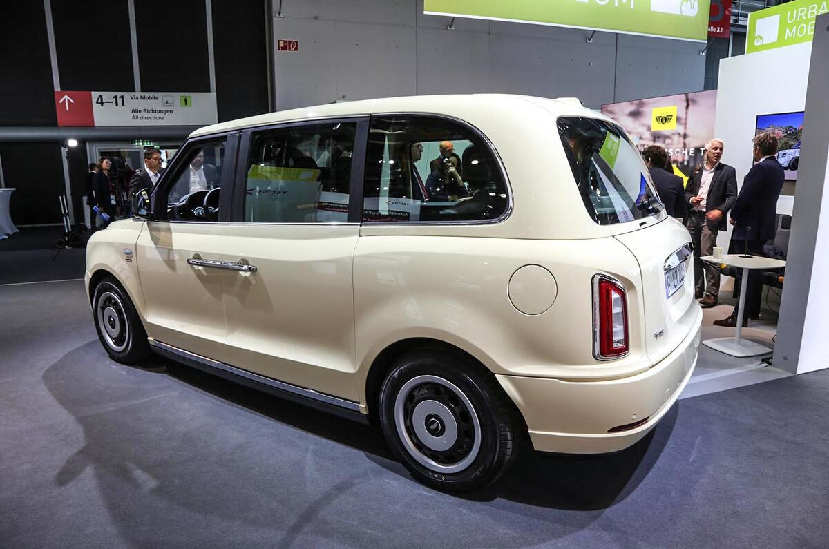 German market version of new LEVC TX taxi shown | Autocar