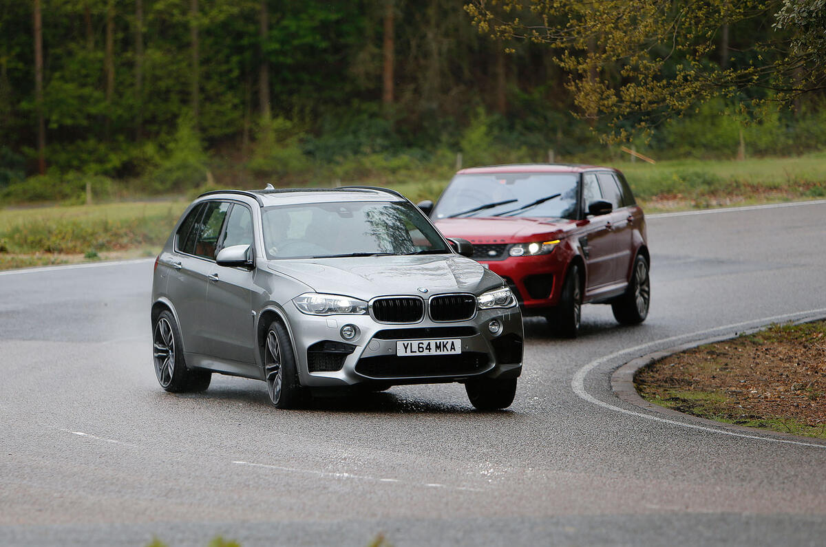 Range Rover Sport SVR vs BMW X5 M and Alpina XD3 Biturbo | Autocar