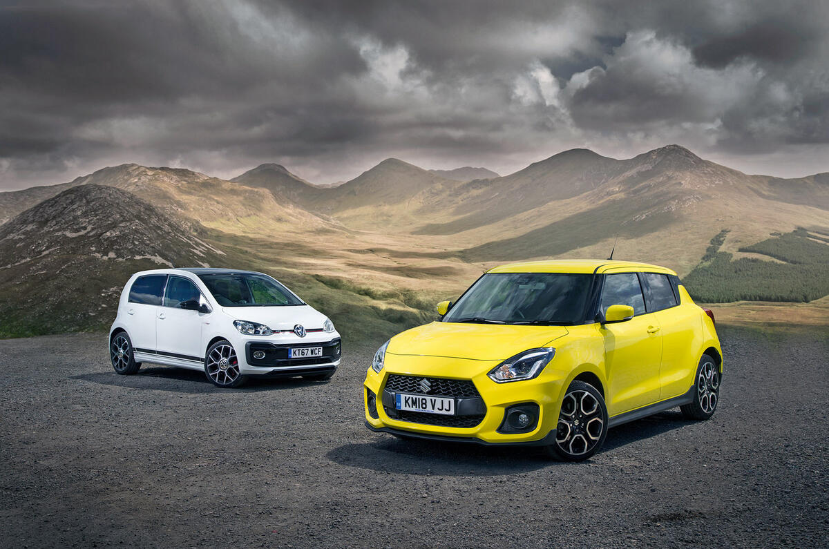 Suzuki Swift Sport vs Volkswagen Up GTI: twin test | Autocar