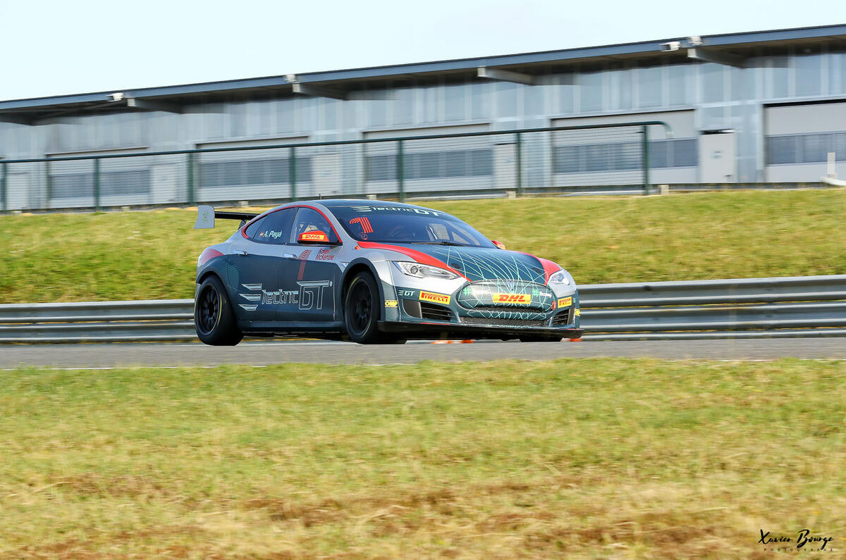 Tesla Model S P85D Electric GT racer driven | Autocar
