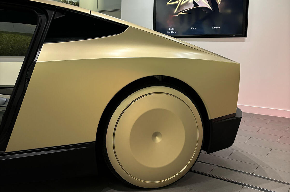 Tesla self-driving Robotaxi shown in UK ahead of 2027 launch | Autocar