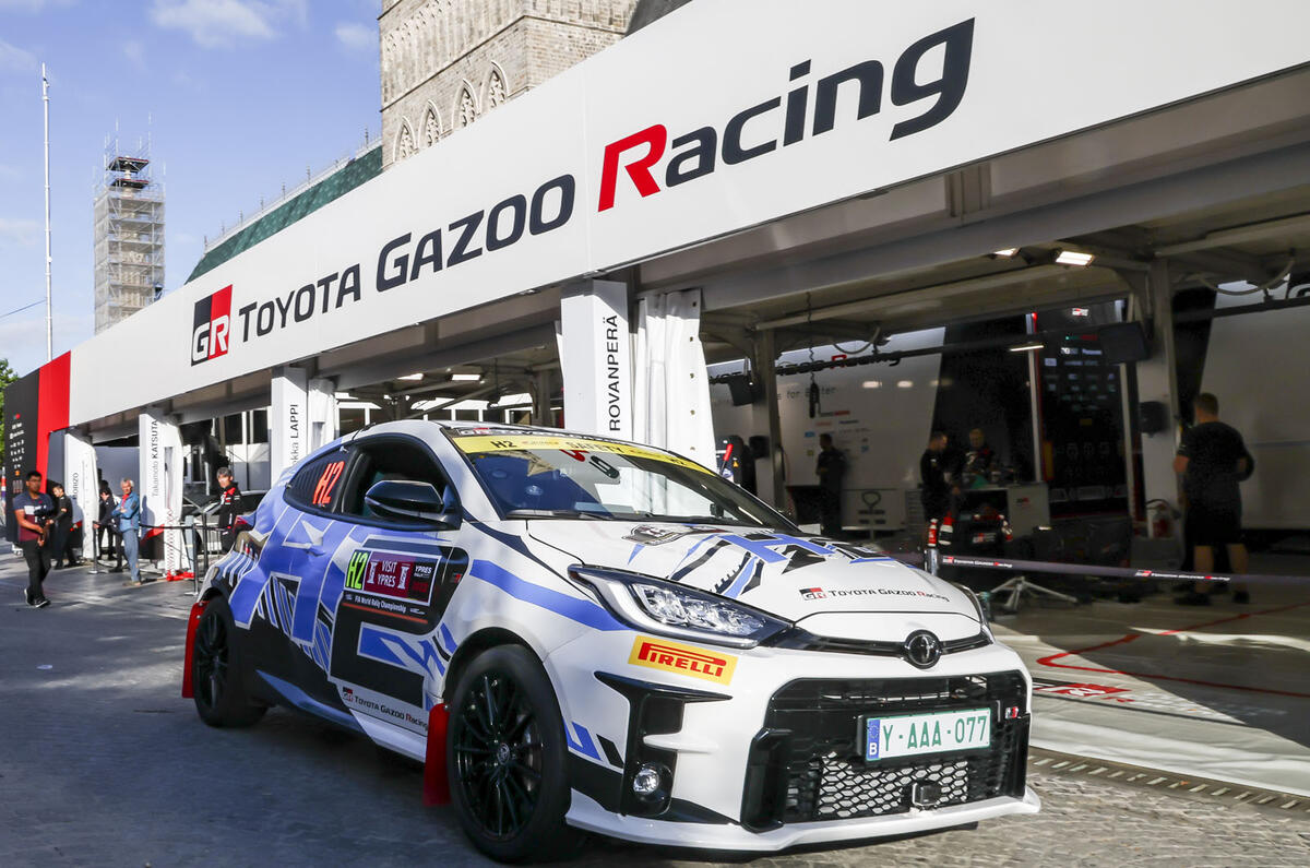 Toyota GR Yaris H2: hydrogen hot hatch shown in action | Autocar