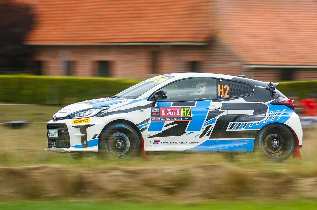 Toyota GR Yaris H2: hydrogen hot hatch shown in action | Autocar