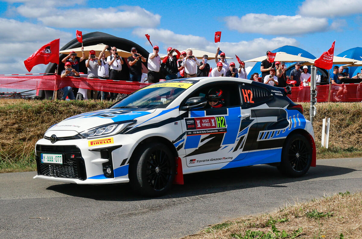 Toyota GR Yaris H2: hydrogen hot hatch shown in action | Autocar