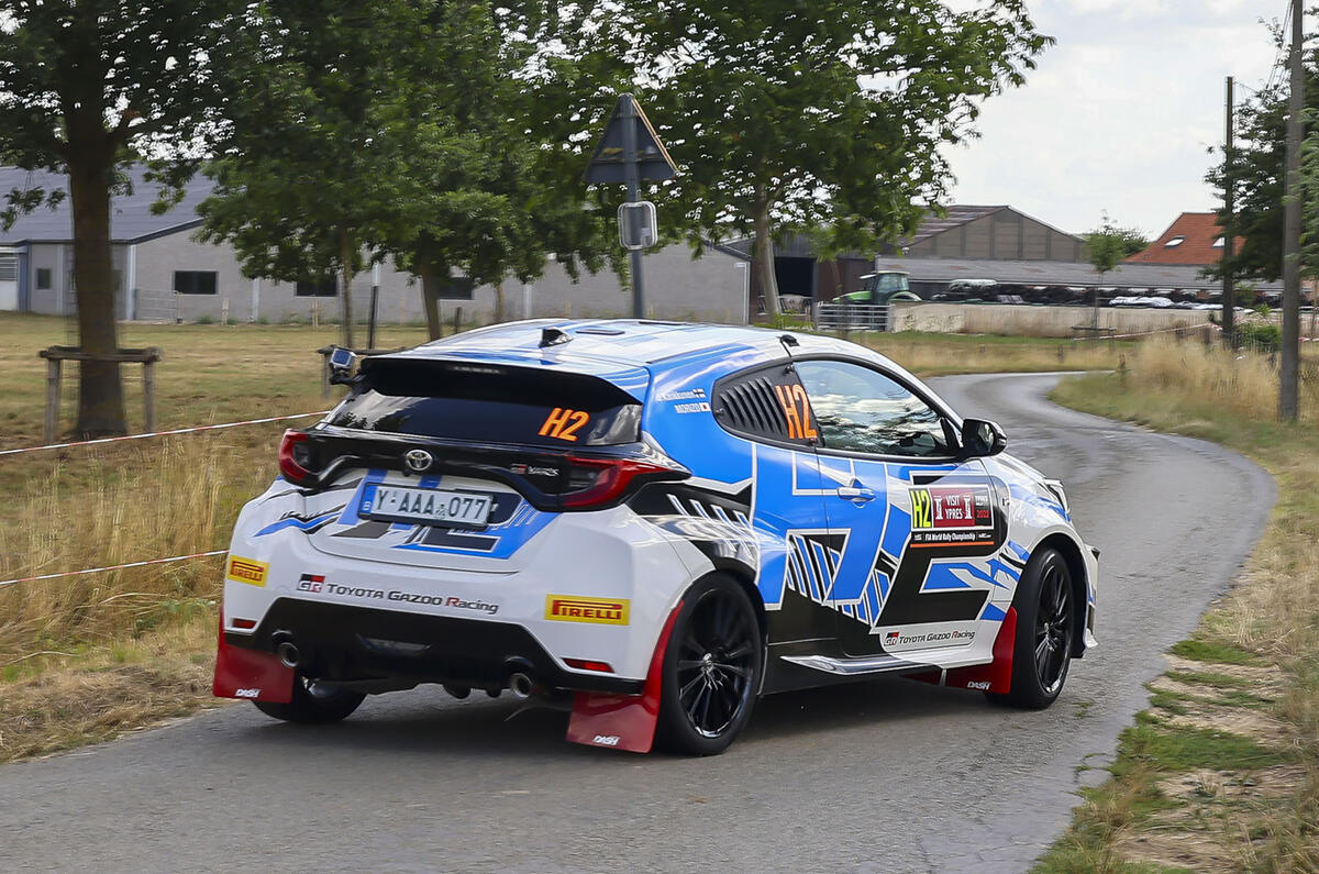 Toyota GR Yaris H2: hydrogen hot hatch shown in action | Autocar