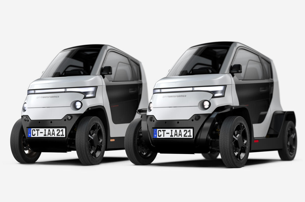 City Transformer is small urban EV with a folding, adjustable body ...
