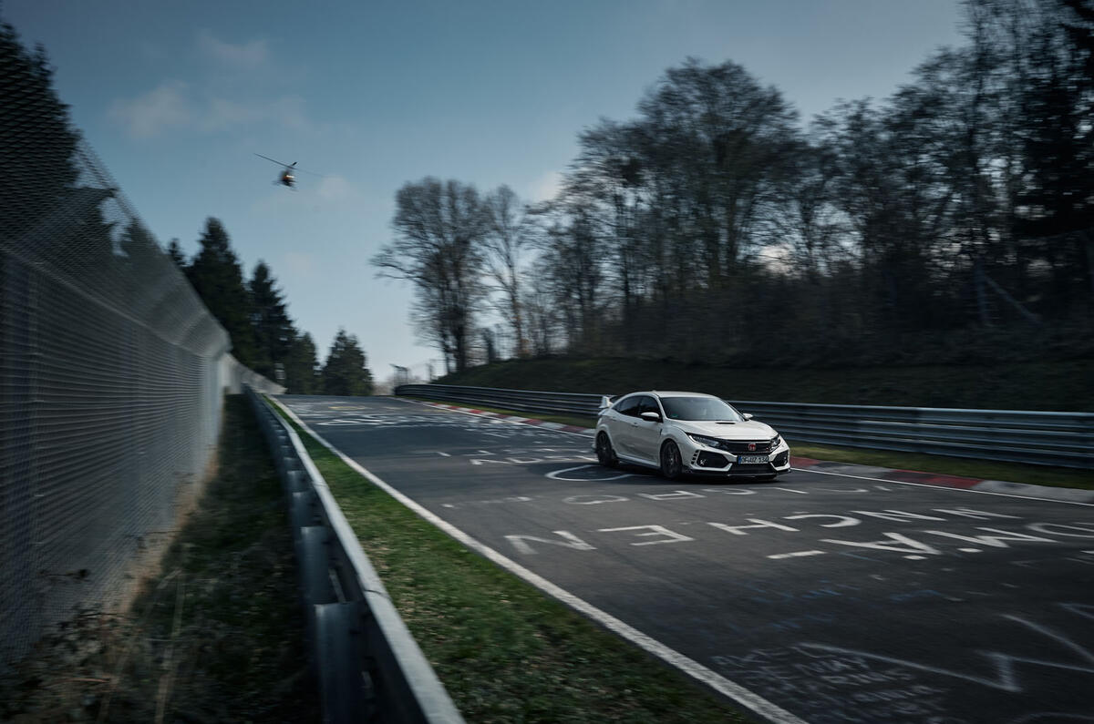 Honda Civic Type R smashes Nurburgring FWD lap record | Autocar