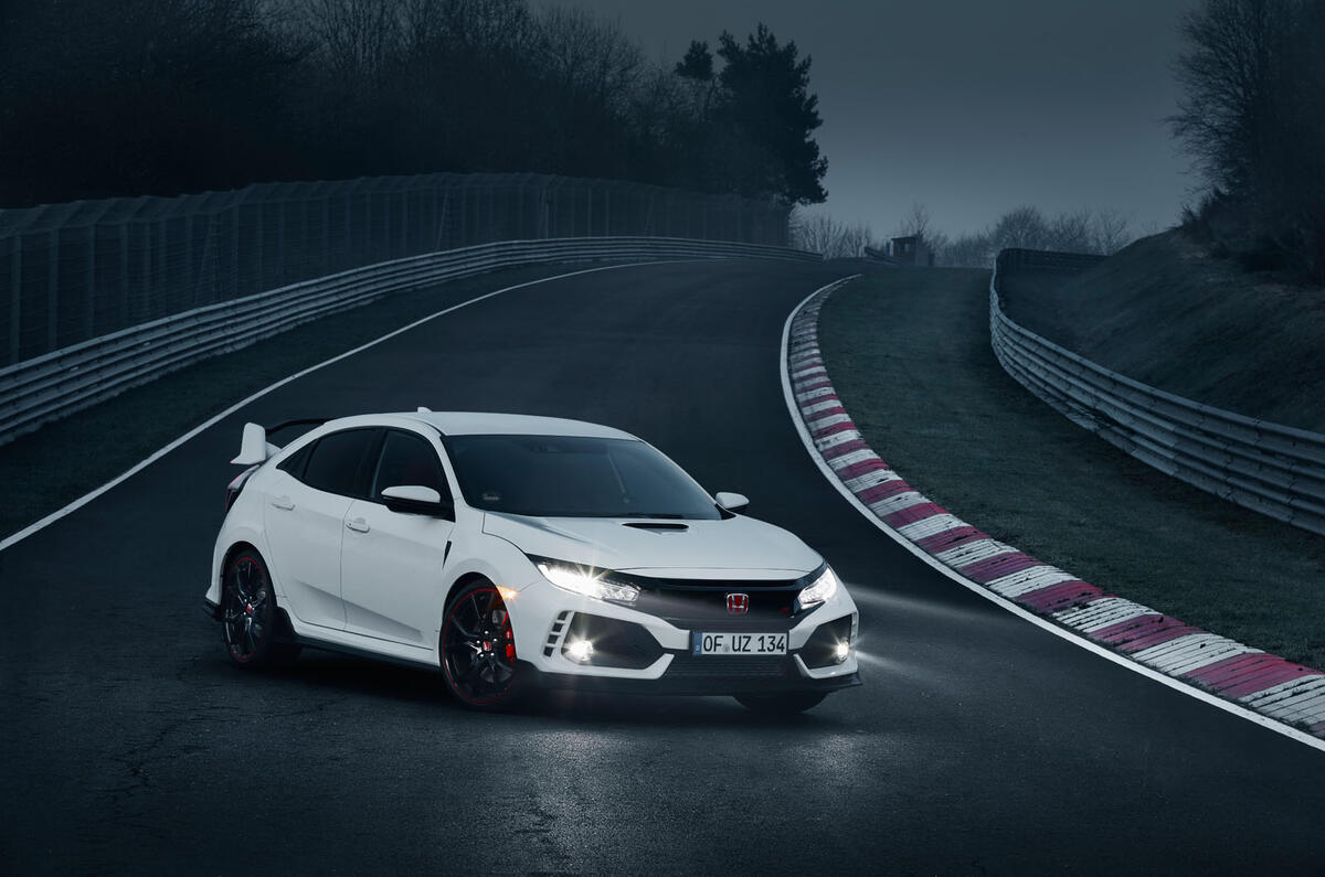 Honda Civic Type R smashes Nurburgring FWD lap record | Autocar