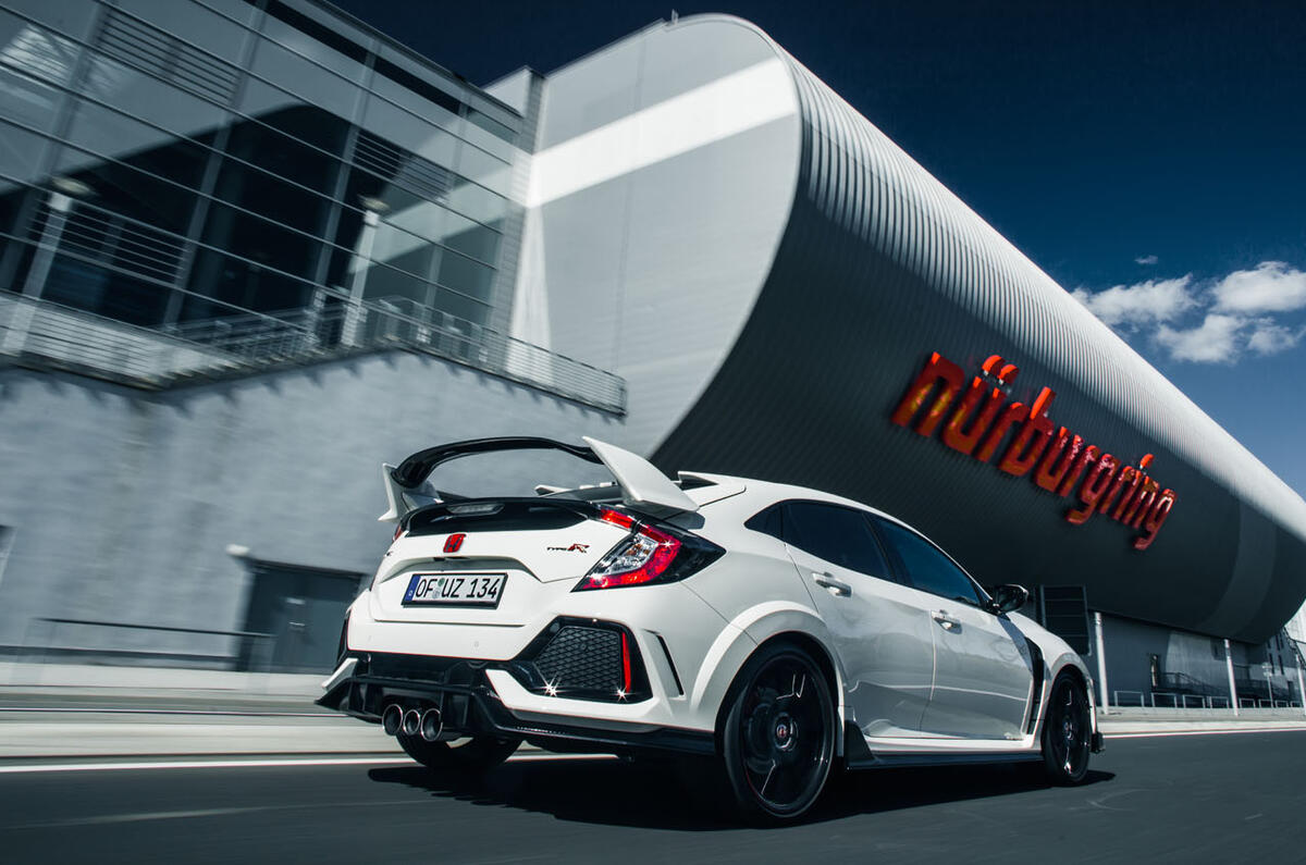 Honda Civic Type R smashes Nurburgring FWD lap record | Autocar