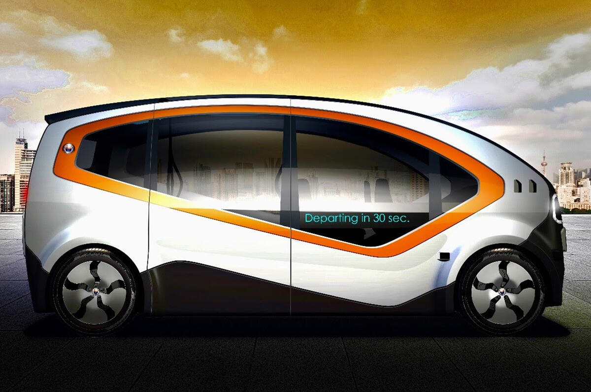 Fisker Orbit autonomous electric shuttle to use in-wheel motors | Autocar