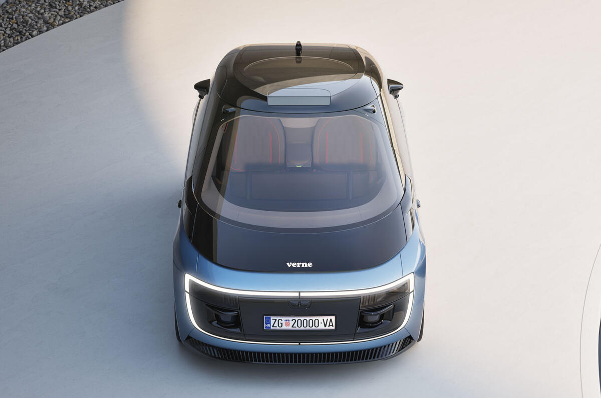 Rimac launches Verne as radical UK-bound self-driving two-seater | Autocar