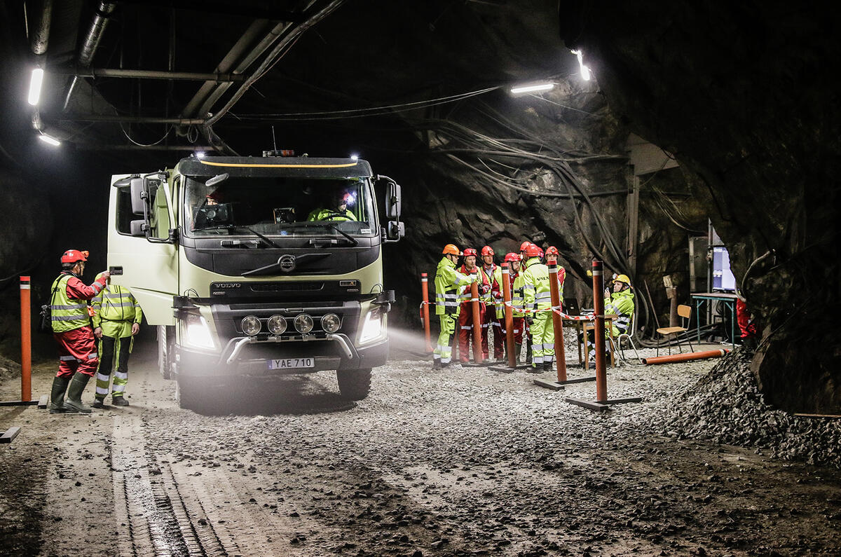 Volvo tests self-driving truck in an underground mine | Autocar