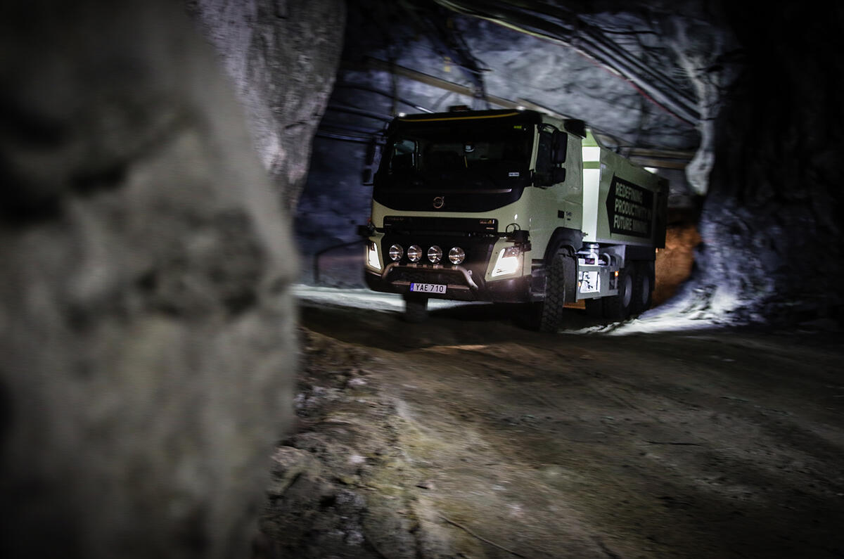 Volvo tests self-driving truck in an underground mine | Autocar