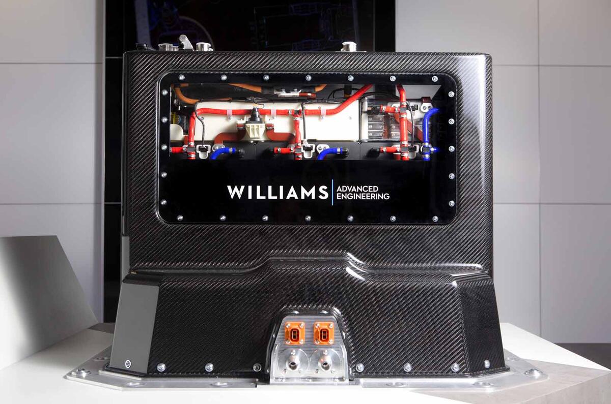 Williams reveals lighter yet longer-range EV battery module | Autocar