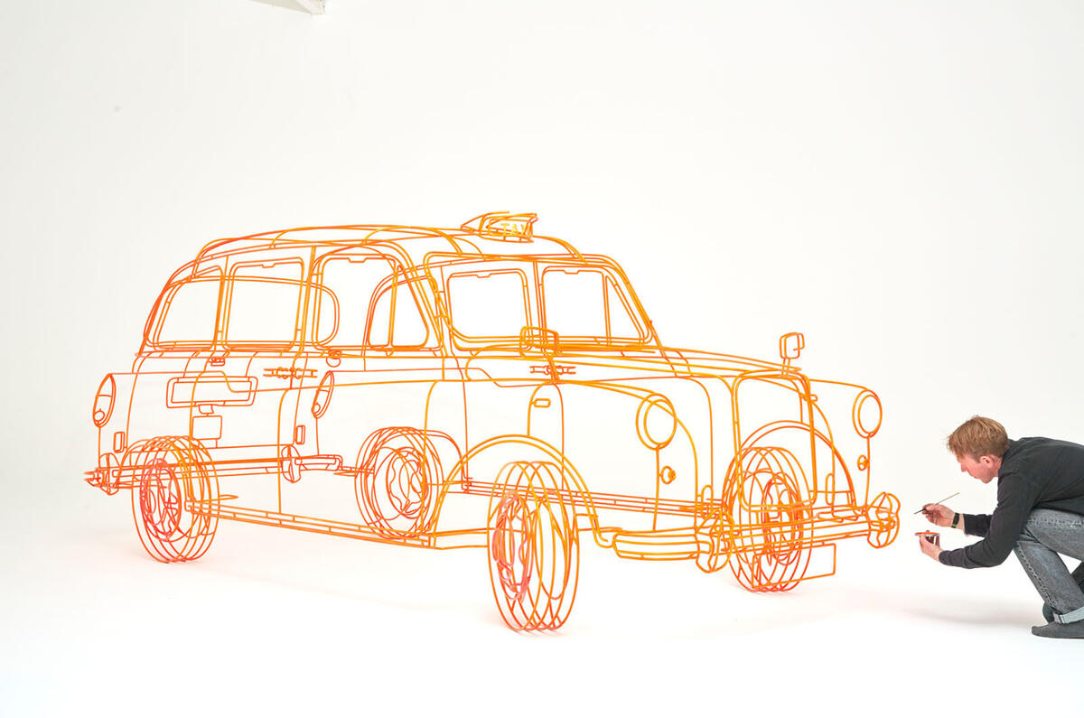 Benedict Radcliffe's wireframe sculptures - how they're made | Autocar