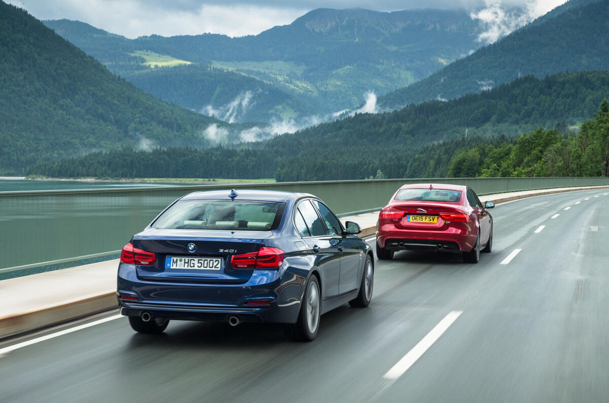 Jaguar XE S versus BMW 3 Series 340i Sport | Autocar