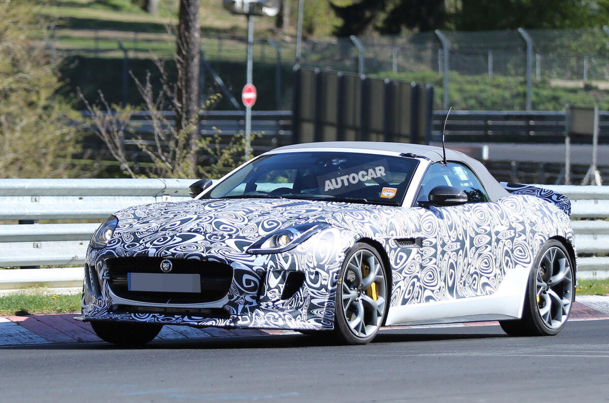Jaguar F-type RS convertible prototype takes to the track | Autocar