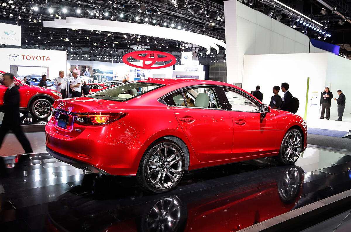 Facelifted Mazda 6 on display in LA