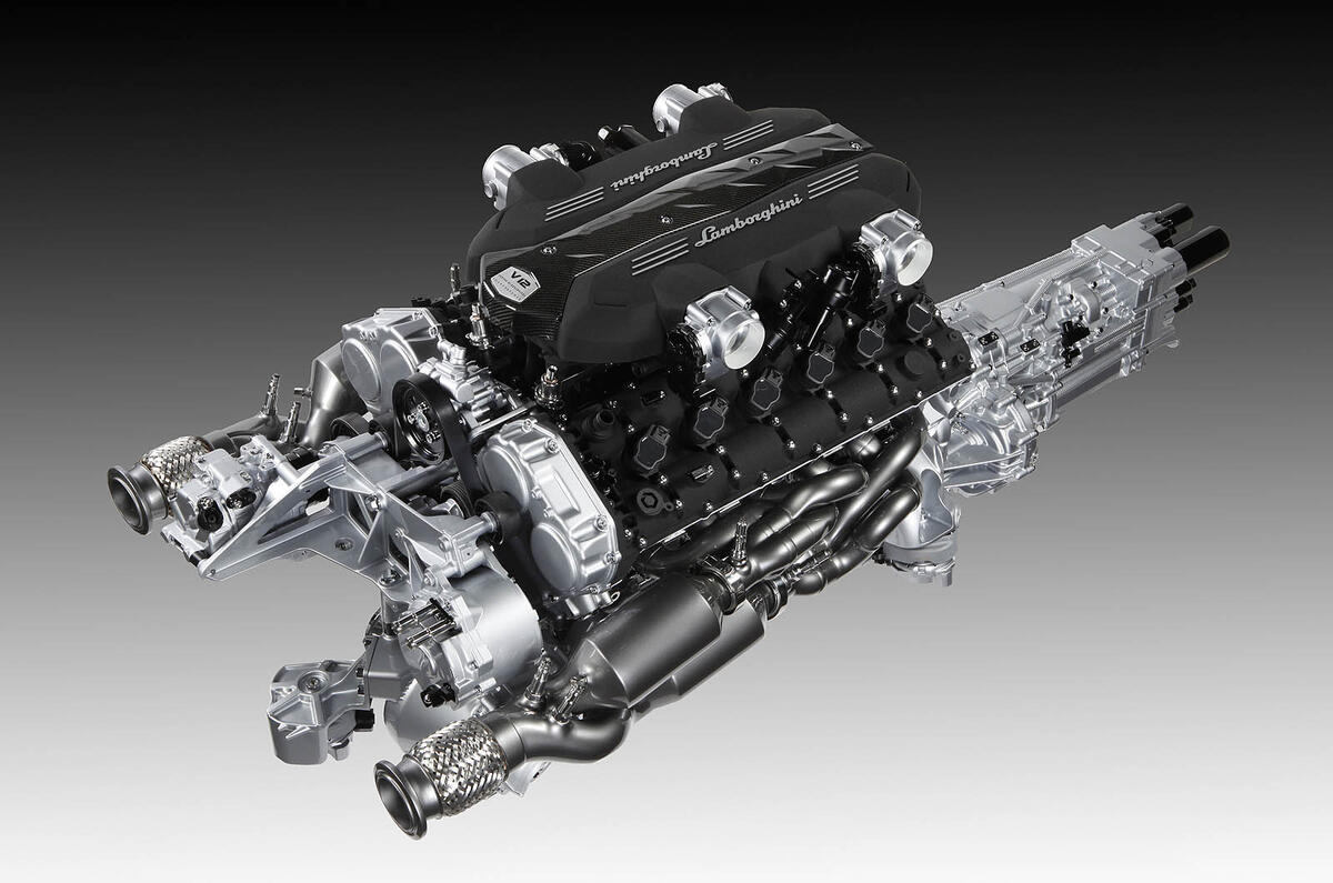 Lambo's new V12 in detail | Autocar Lambo's new V12 in detail | Autocar