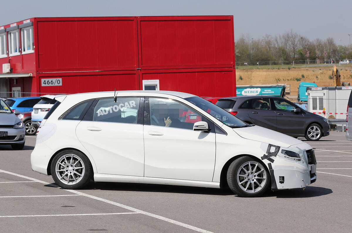 New Mercedes B-class facelift spotted ahead of October debut | Autocar