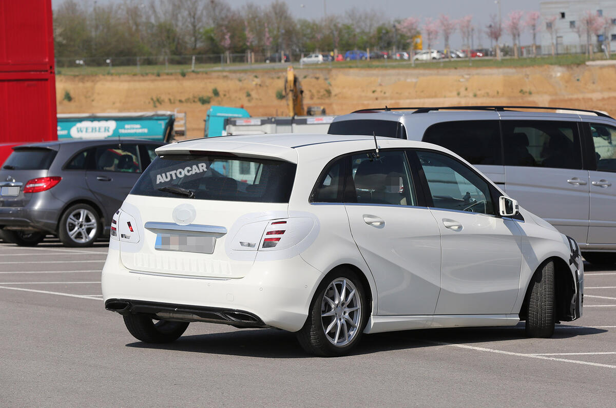 New Mercedes B-class facelift spotted ahead of October debut | Autocar