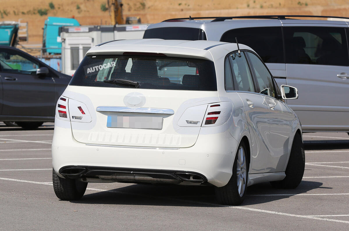 New Mercedes B-class facelift spotted ahead of October debut | Autocar