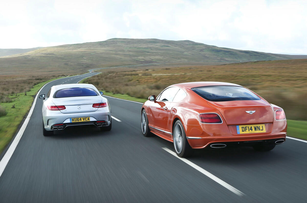 Comparison - Bentley Continental GT Speed vs. Mercedes S63 AMG coupé ...