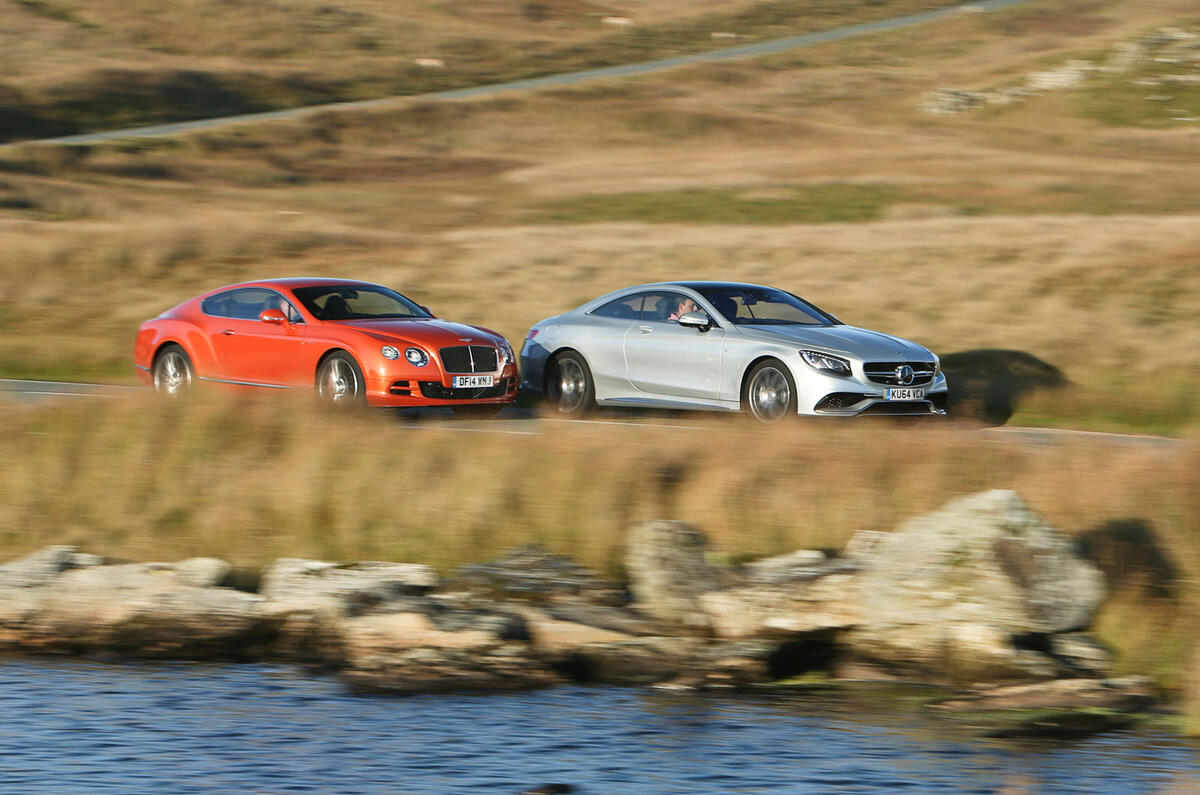 Comparison - Bentley Continental GT Speed vs. Mercedes S63 AMG coupé ...