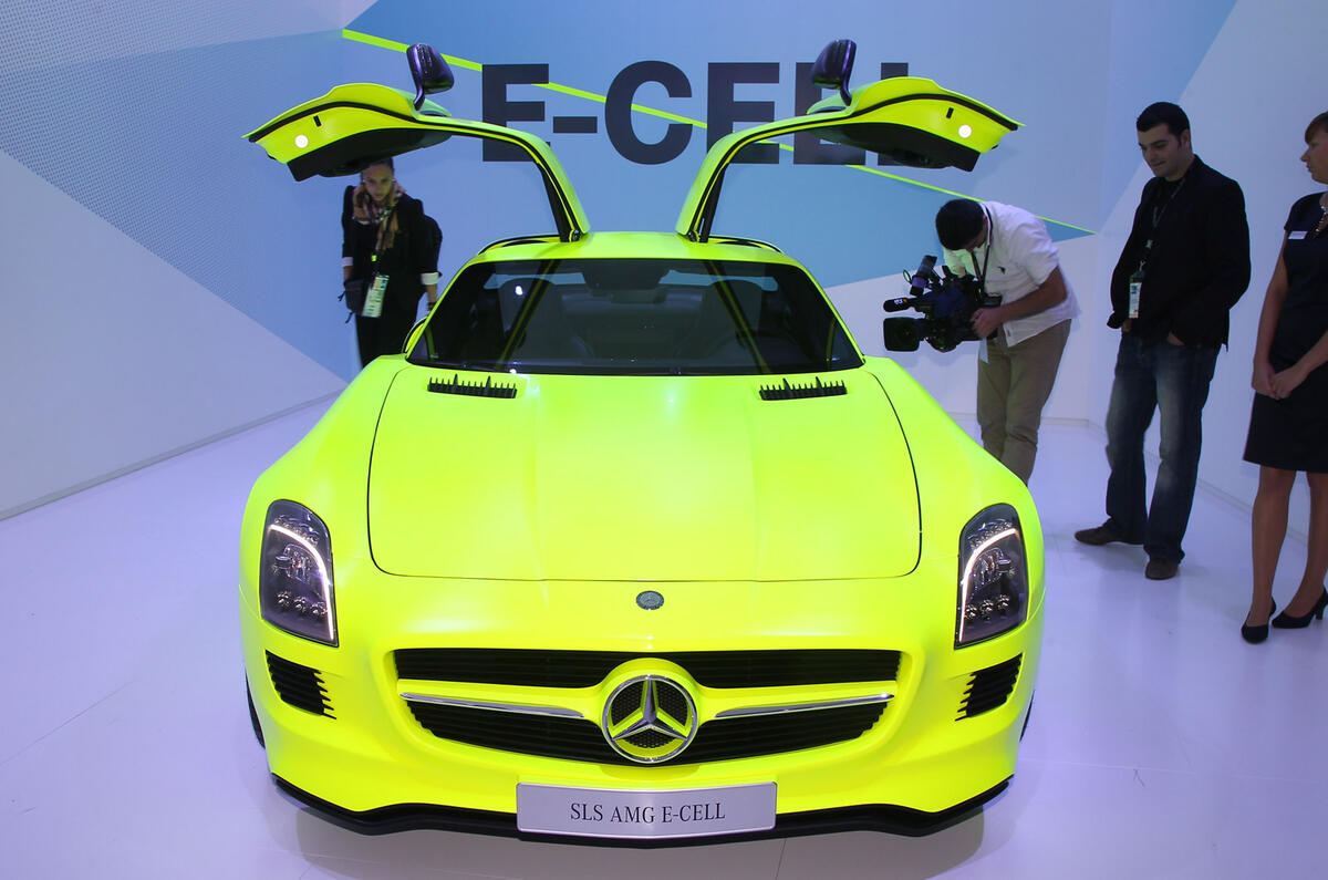 Frankfurt: Mercedes SLS AMG E-Cell | Autocar