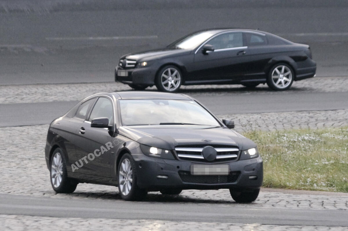 Merc C-class coupe scooped | Autocar