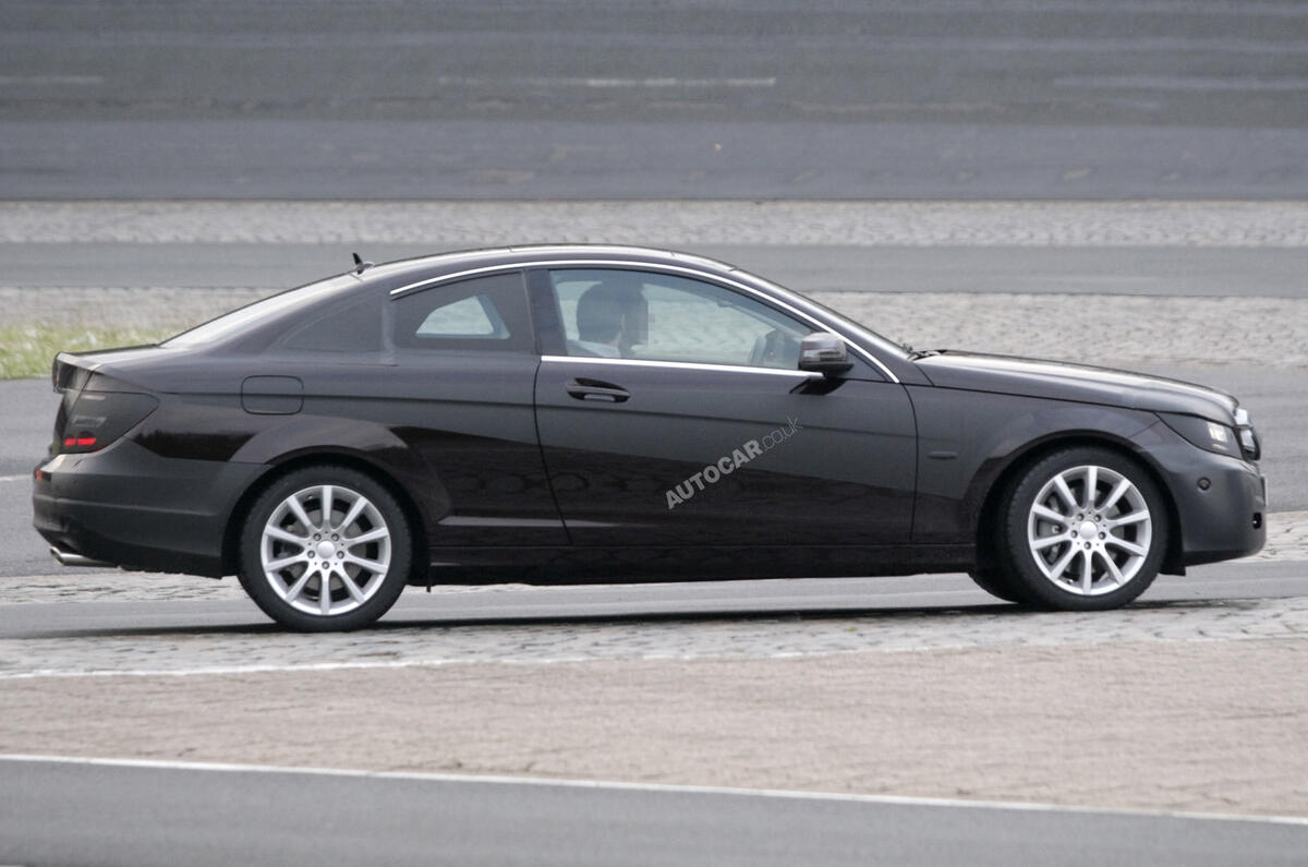 Merc C-class coupe scooped | Autocar