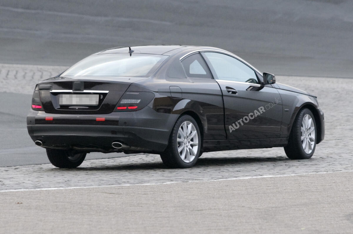 Merc C-class coupe scooped | Autocar