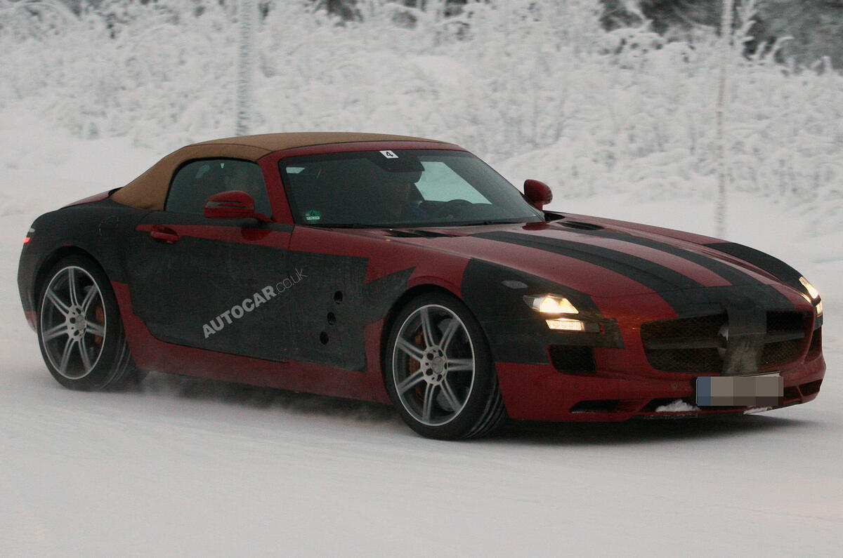 Merc SLS Roadster - new pics | Autocar