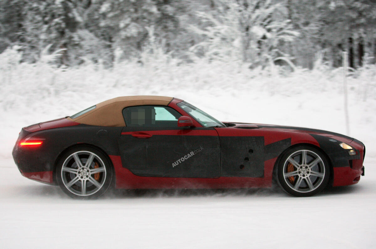 Merc SLS Roadster - new pics | Autocar