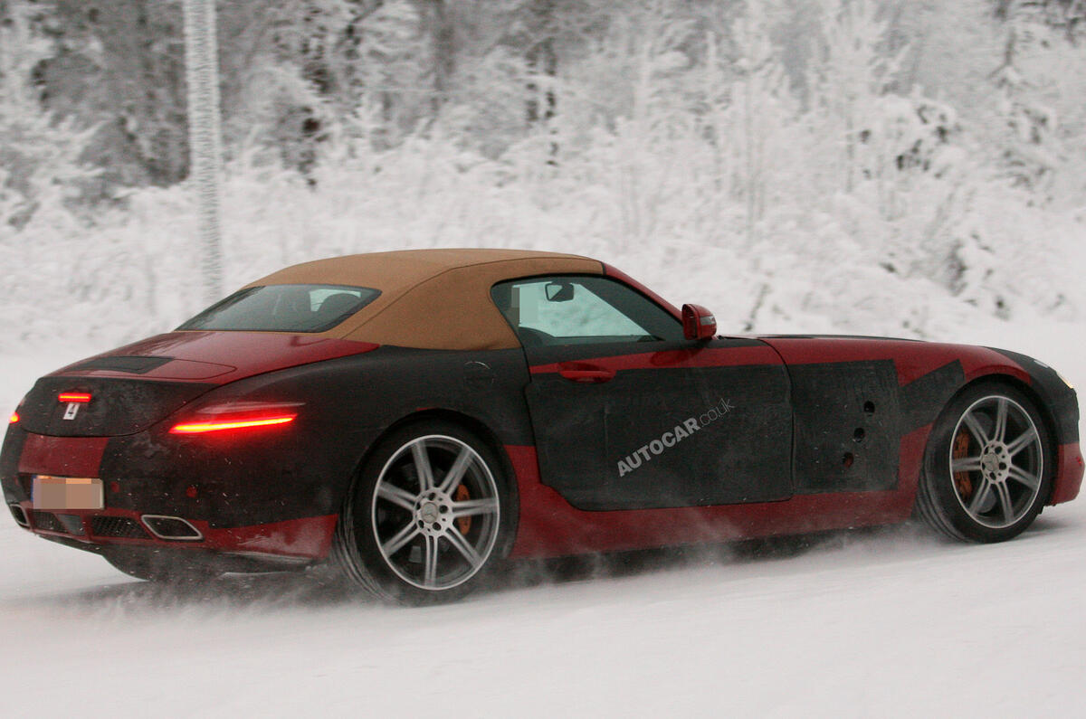 Merc SLS Roadster - new pics | Autocar