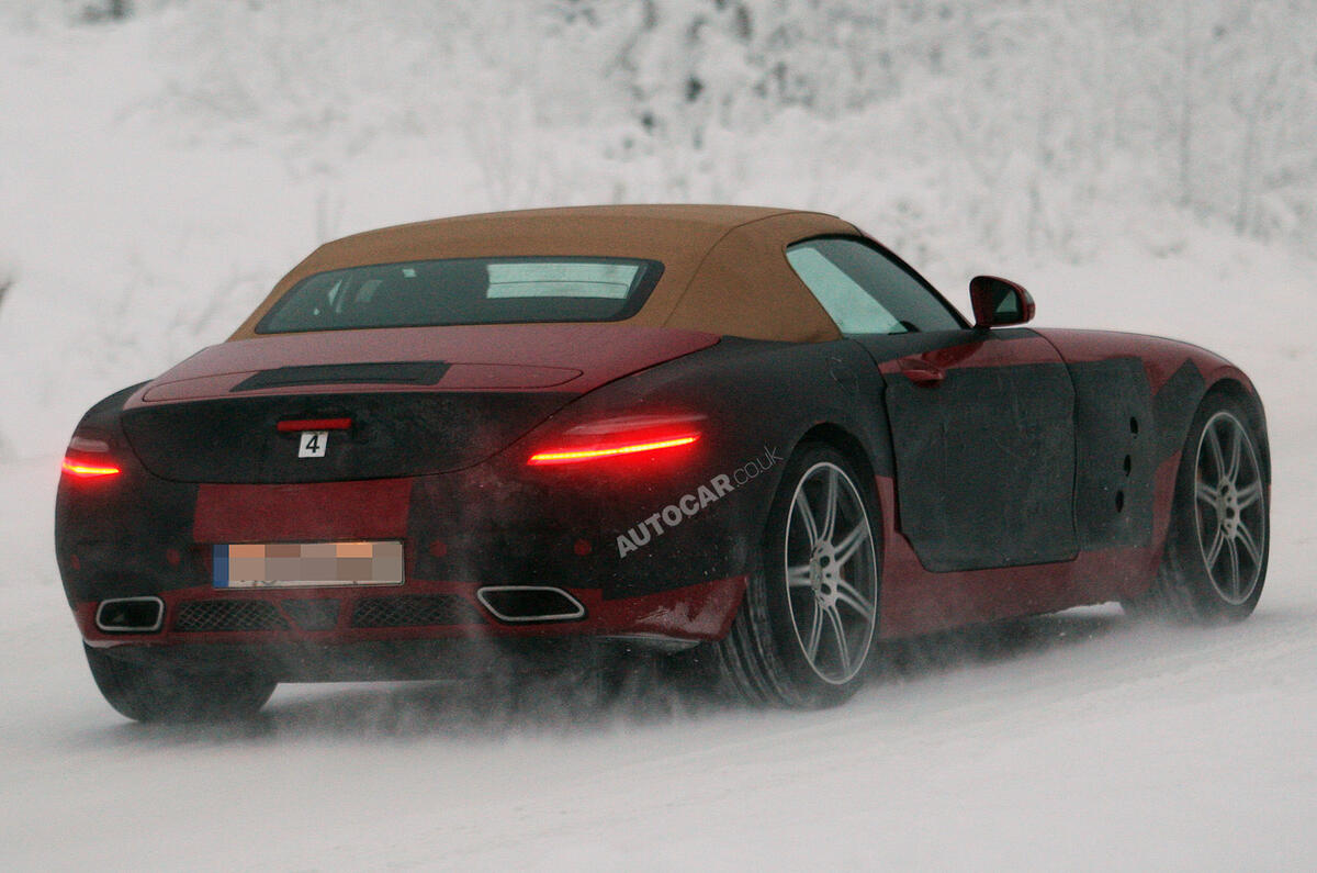 Merc SLS Roadster - new pics | Autocar