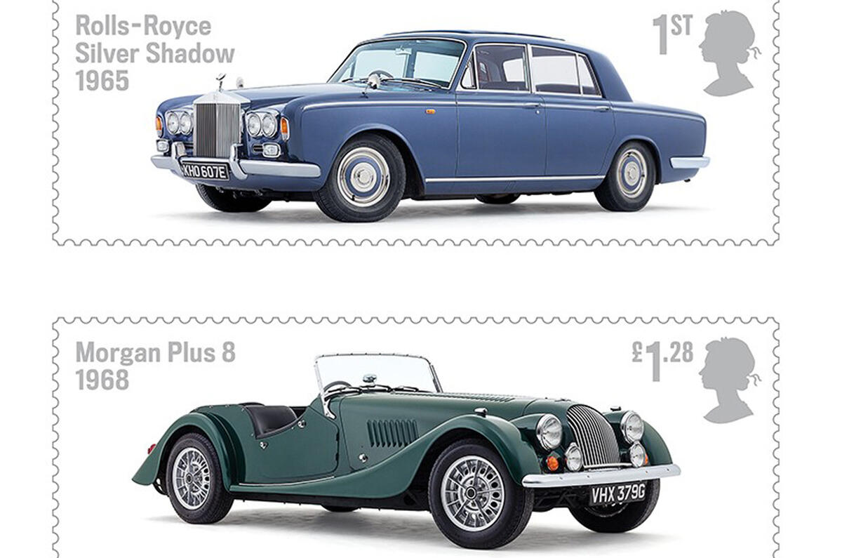Royal Mail's British icons: Aston Martin, Morgan and Land Rover ...