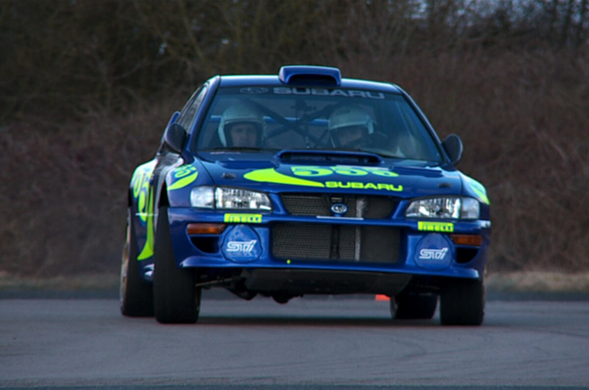 Three Subaru rally cars driven | Autocar