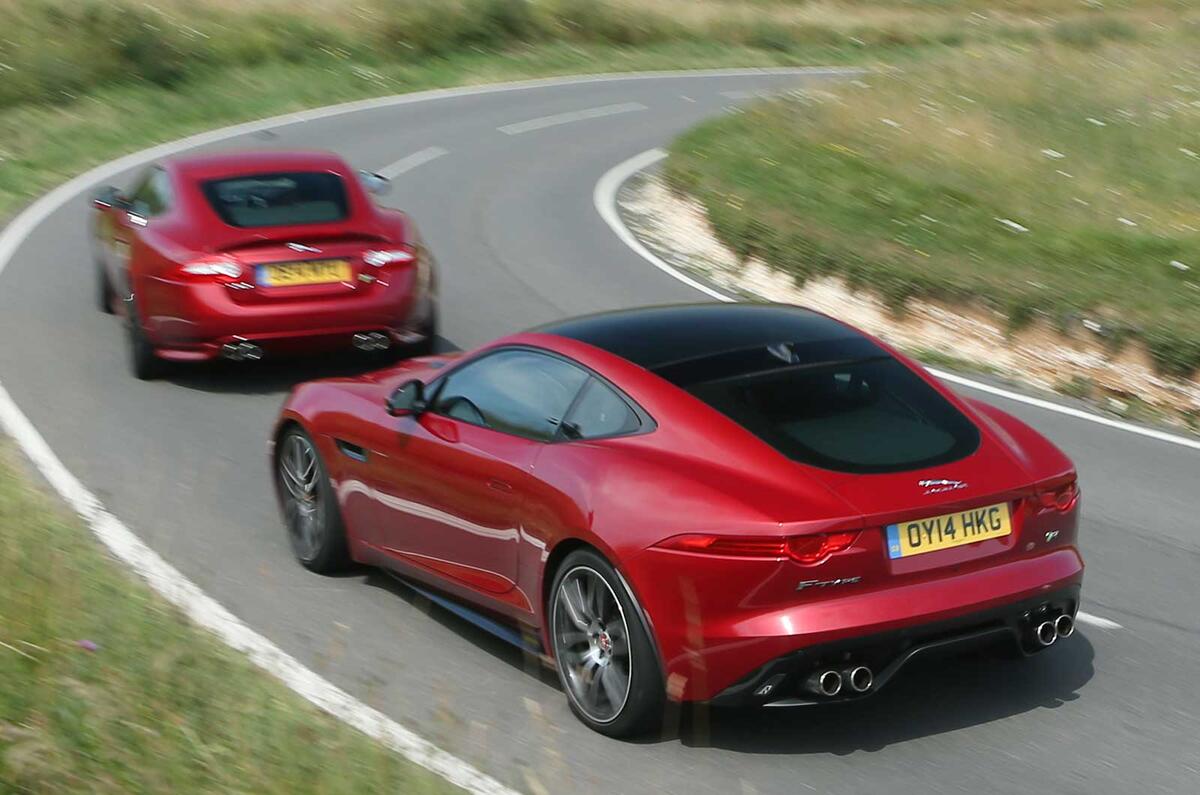 Comparison: Jaguar XK Dynamic R versus F-type R coupe | Autocar